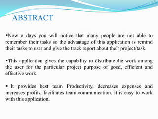 Task tracking system | PPT