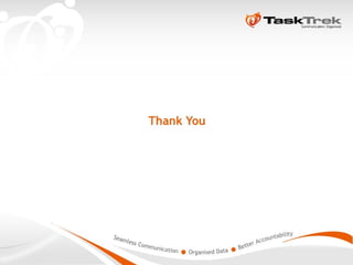 TaskTrek sales pitch presentation, 2011 | PDF