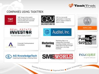 TaskTrek sales pitch presentation, 2011 | PDF