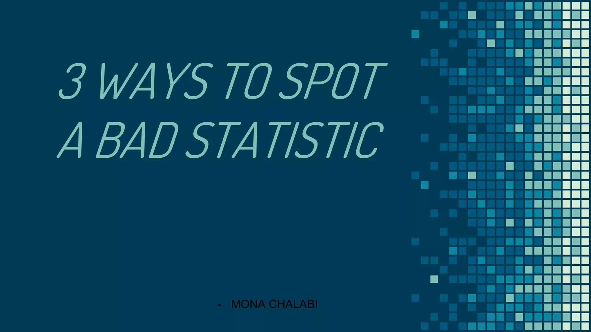 3 ways to spot wrong statistics | PPTX | Science