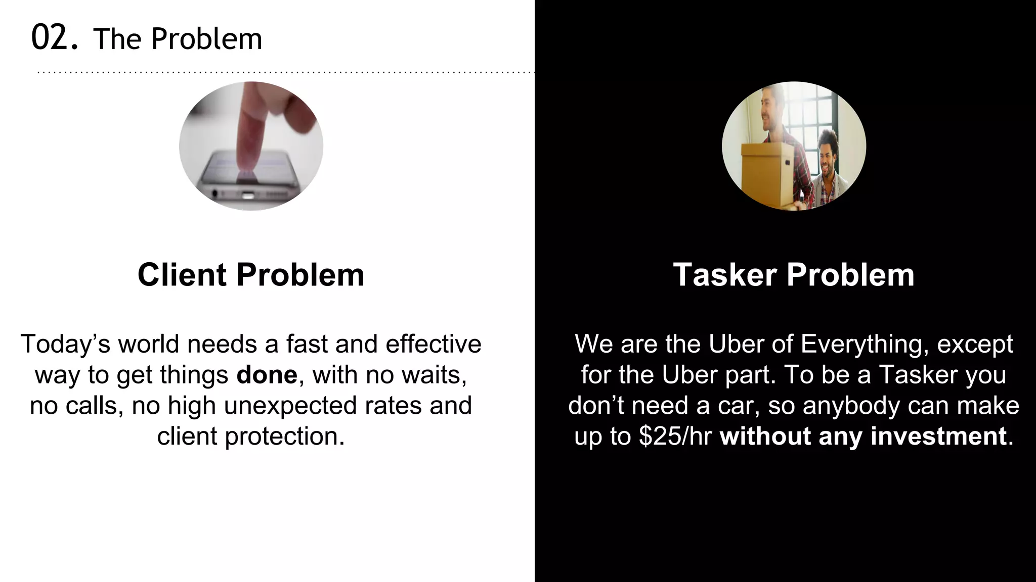 Tasky Pitch Deck - On-demand solution | PPT