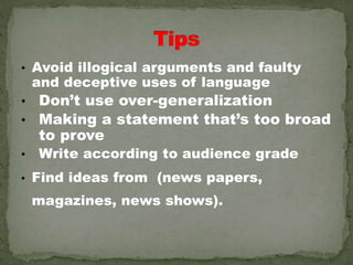 Persuasive Writing | PPTX