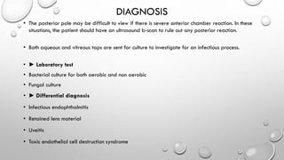 TOXIC ANTERIOR SEGMENT SYNDROME PPT FOR OPTHAL | PDF