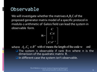 A new approach in specifying the inverse quadratic matrix in modulo -2 for controllable and ...