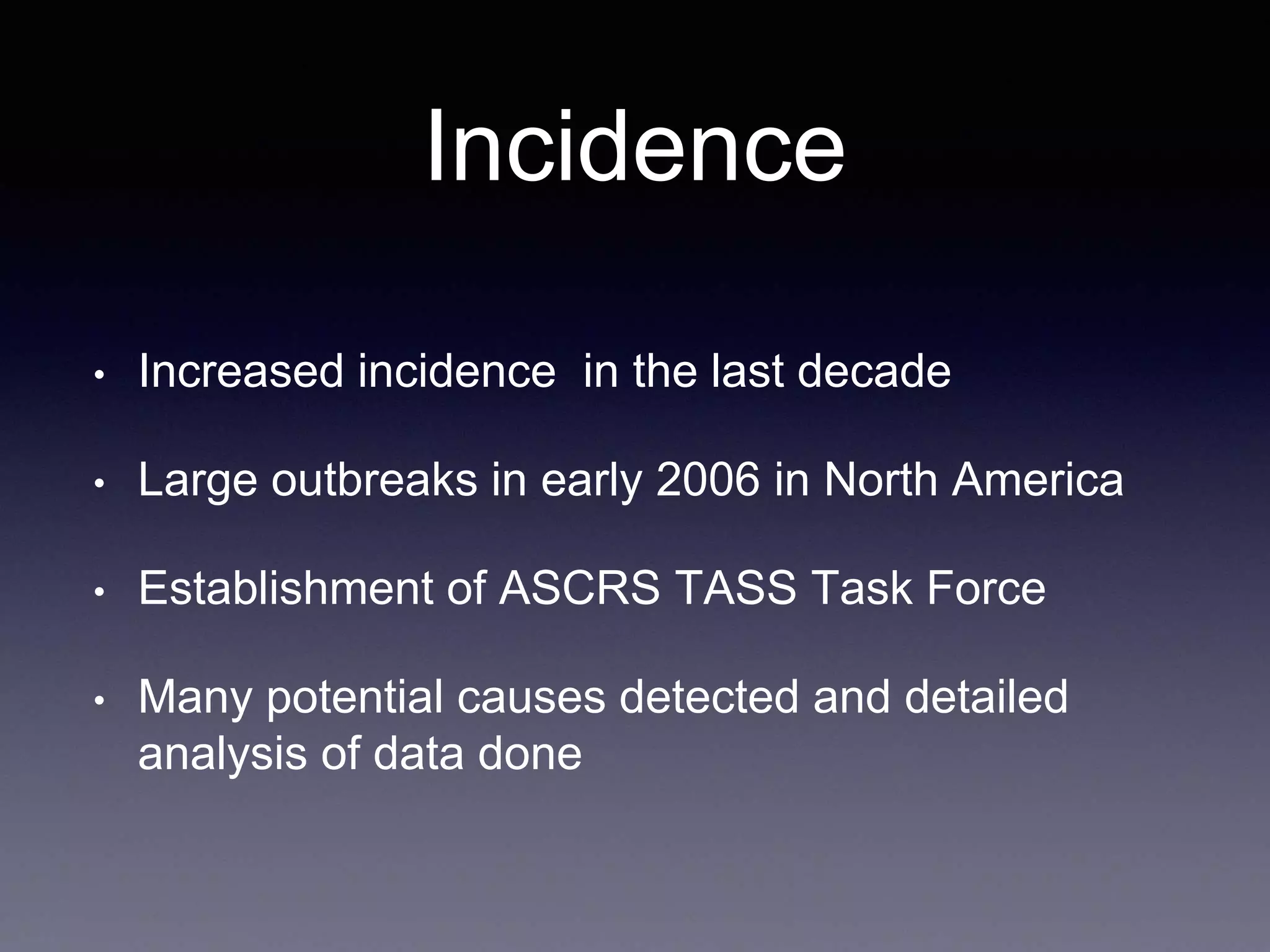Causes of Toxic Anterior Segment Syndrome | PPTX | Eye and Vision ...
