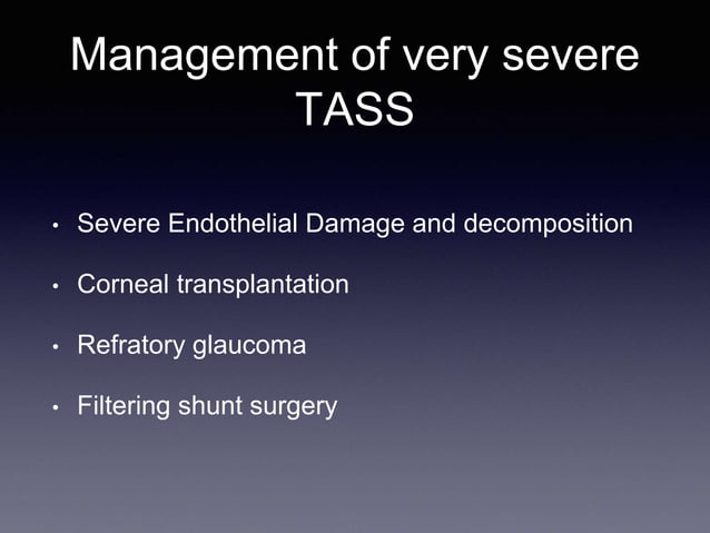 Causes of Toxic Anterior Segment Syndrome | PPTX | Eye and Vision ...