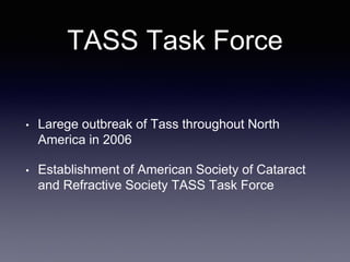 Causes of Toxic Anterior Segment Syndrome | PPTX | Eye and Vision ...