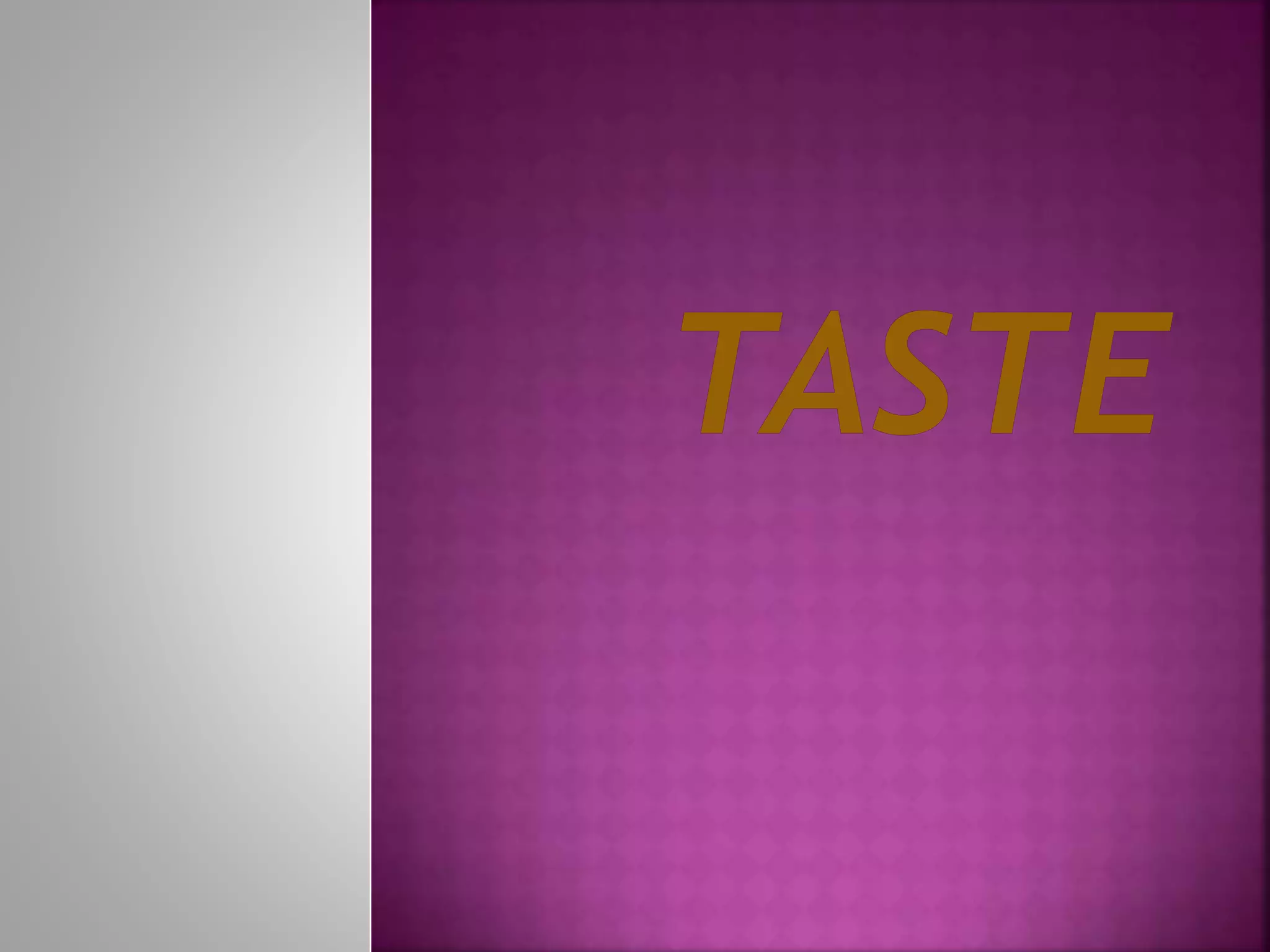 Taste | PPTX