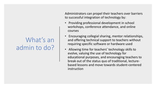 Jumping Hurdles to Technology Integration | PPTX