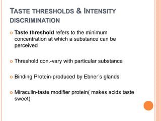 Taste Physiology | PPTX