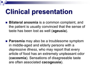 Taste and smell." Gustatory and Olfactory Pathways | PPTX