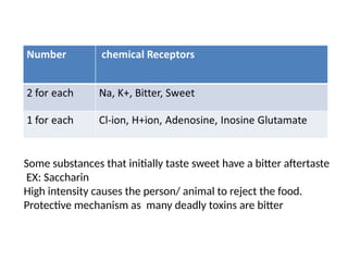 physiology lecture on the taste and smell | PPSX