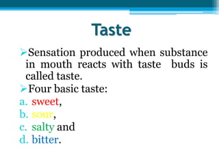 Sweet Taste Sense