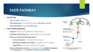 TASTE BUDS and TASTE PATHWAY in context of biochem | PPTX