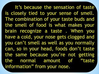 Chemical Sense of Taste | PPTX
