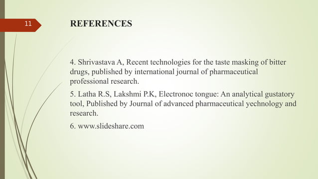 Taste masking techniques | PPTX | Desserts and Baking | Food & Drink