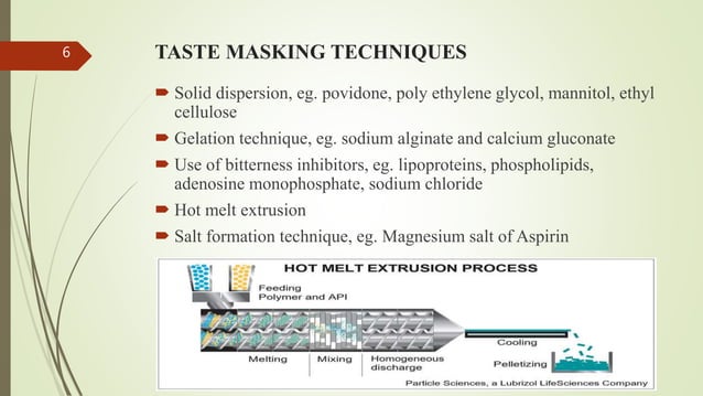 Taste masking techniques | PPTX | Desserts and Baking | Food & Drink