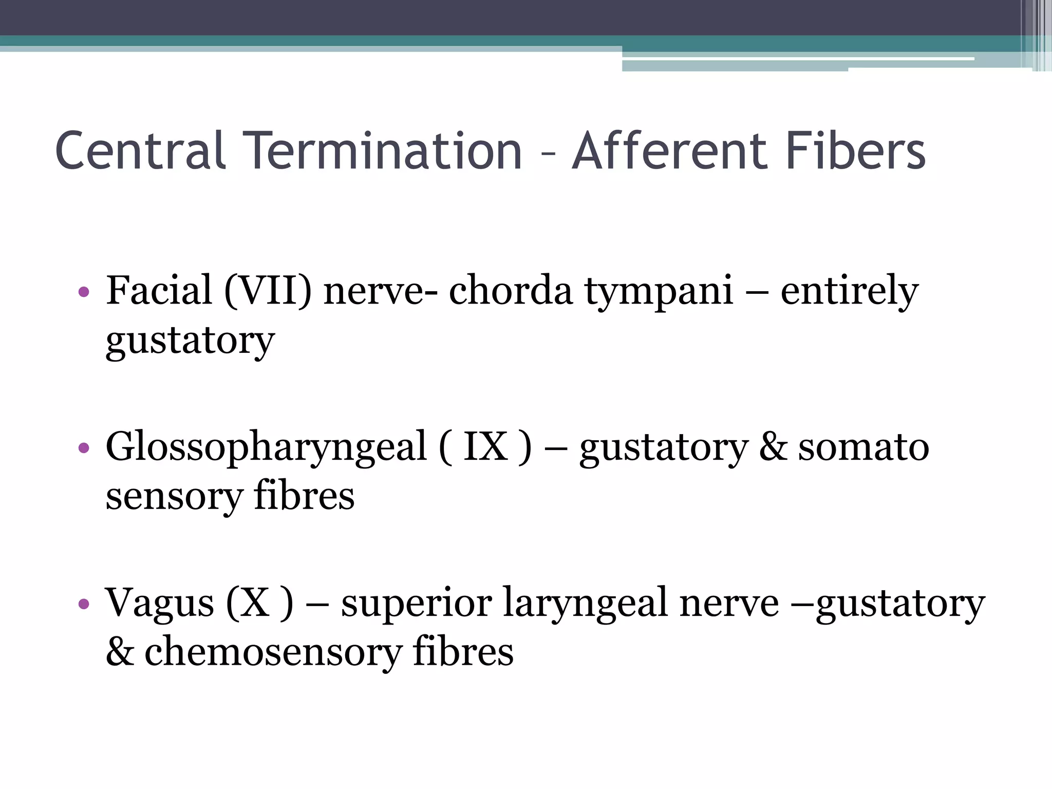 Taste pathway | PPTX