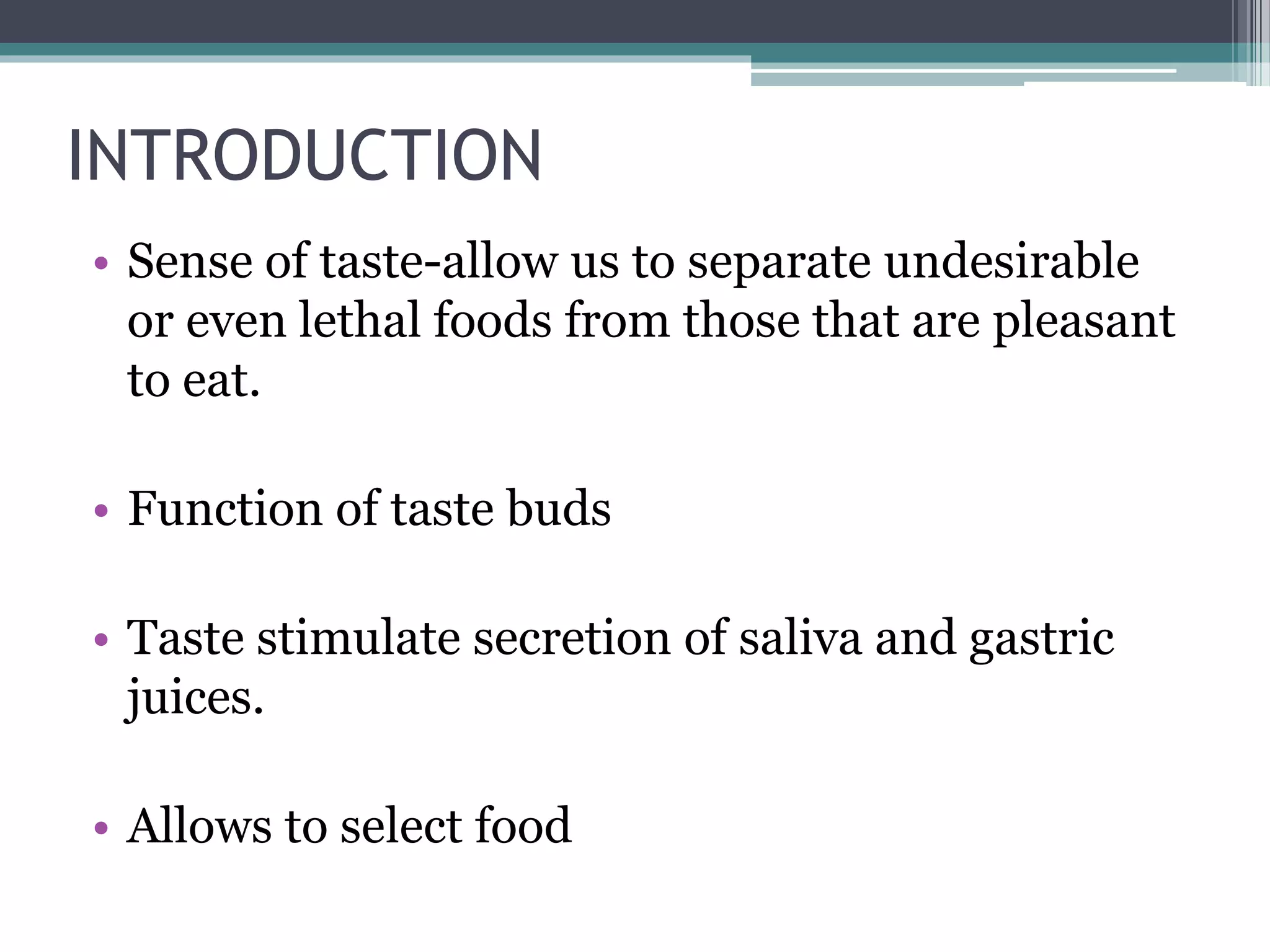Taste pathway | PPTX