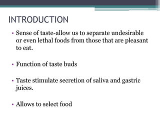 Taste pathway | PPTX