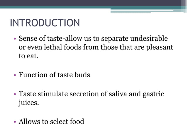 Taste pathway | PPTX