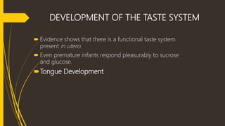 Taste physiology beba | PPTX