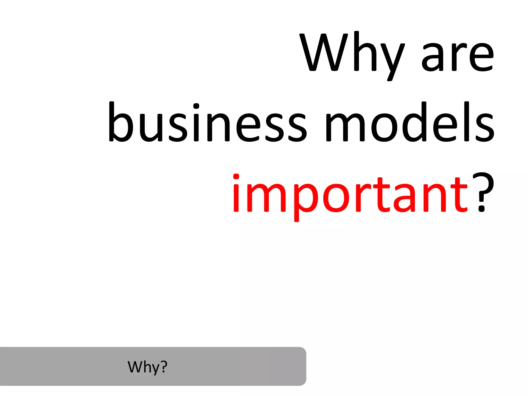 Why Business Models are Important | PPTX