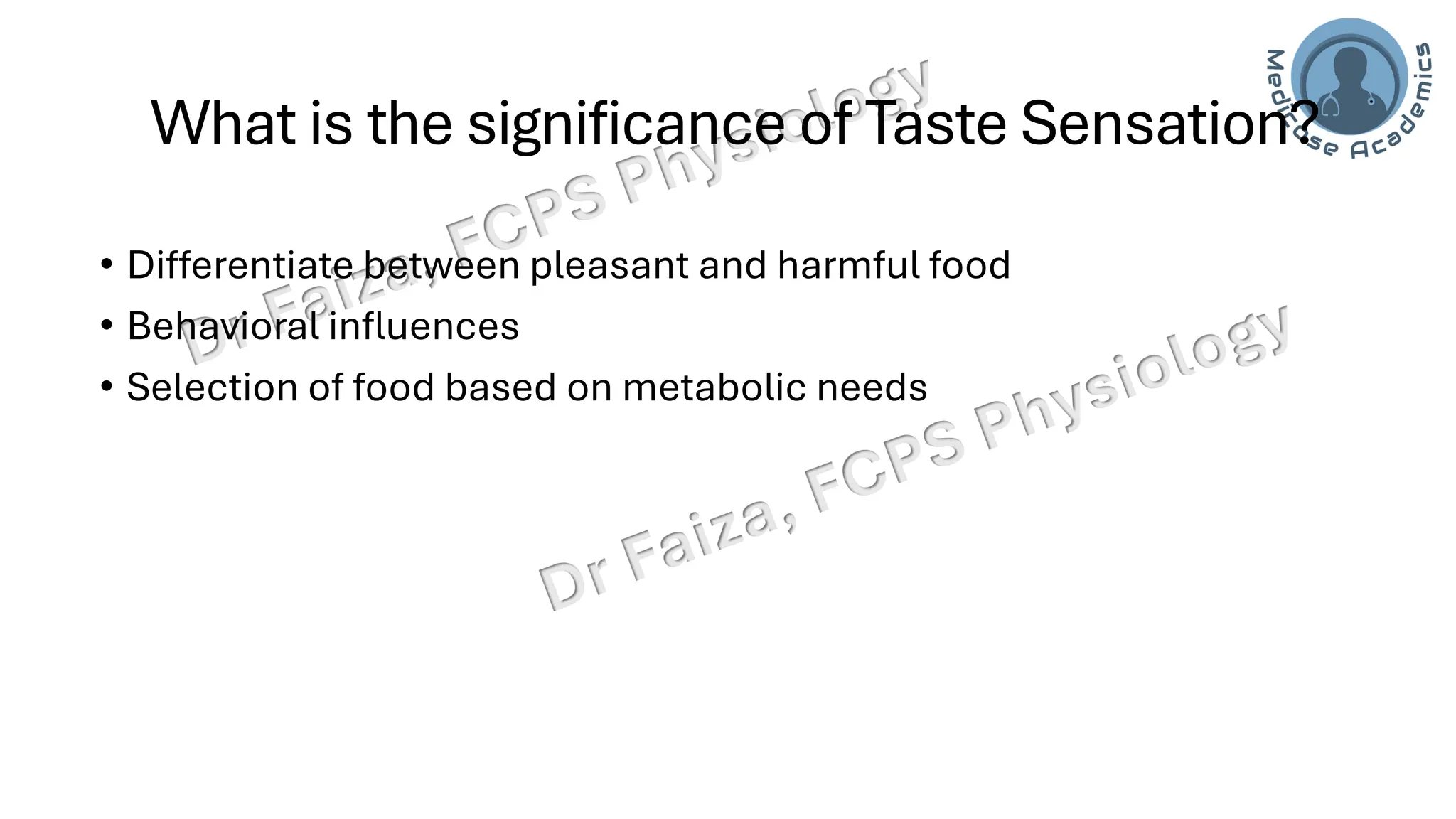 Physiology of Special Chemical Sensation of Taste | PDF