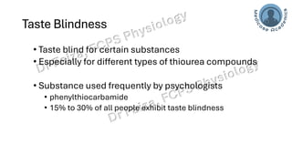 Physiology of Special Chemical Sensation of Taste | PDF