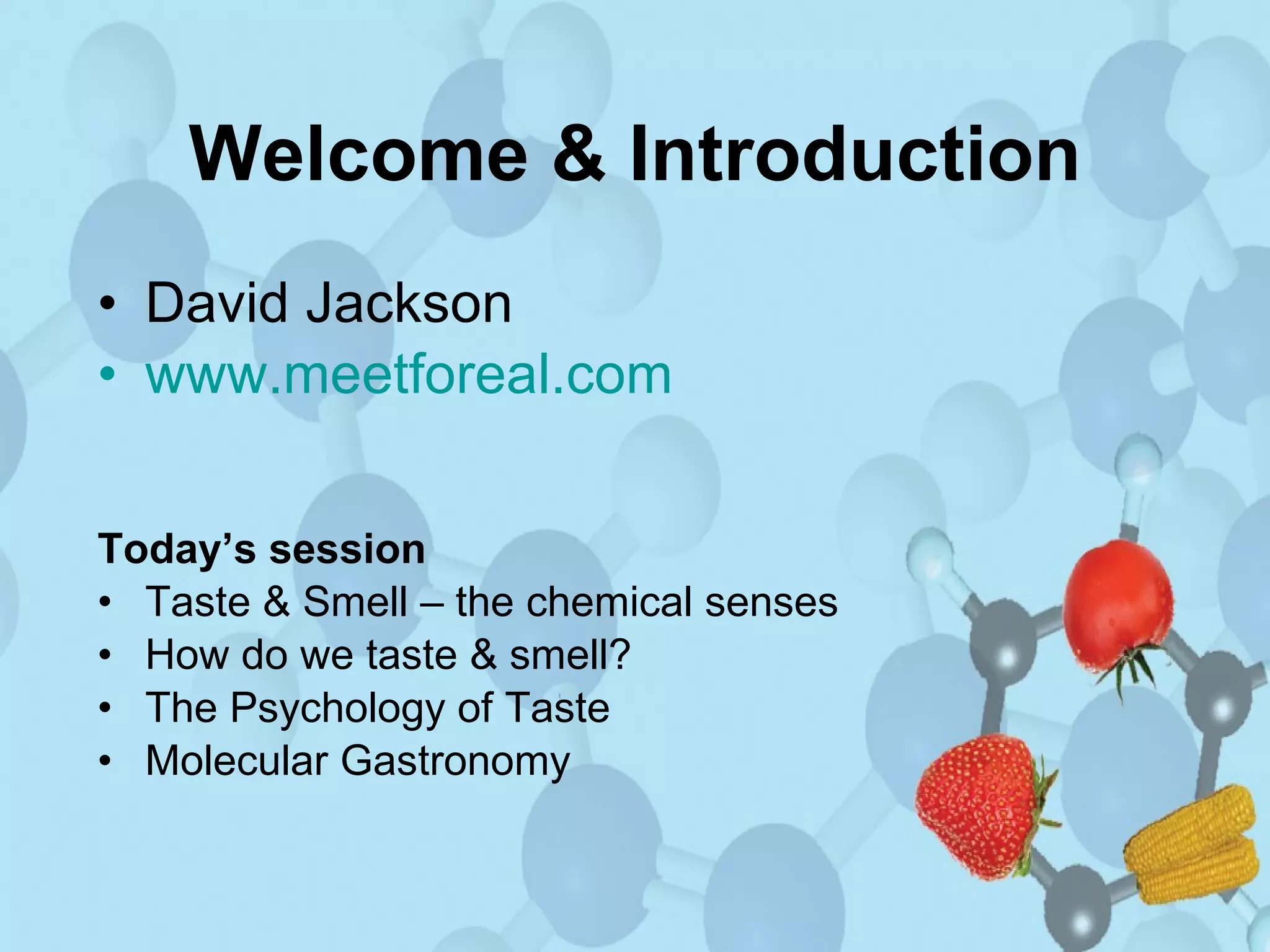 Taste & Smell: The Chemical Senses, meetforeal | PPT