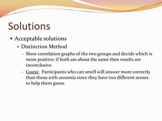 Taste vs smell | PPTX | Food & Drink