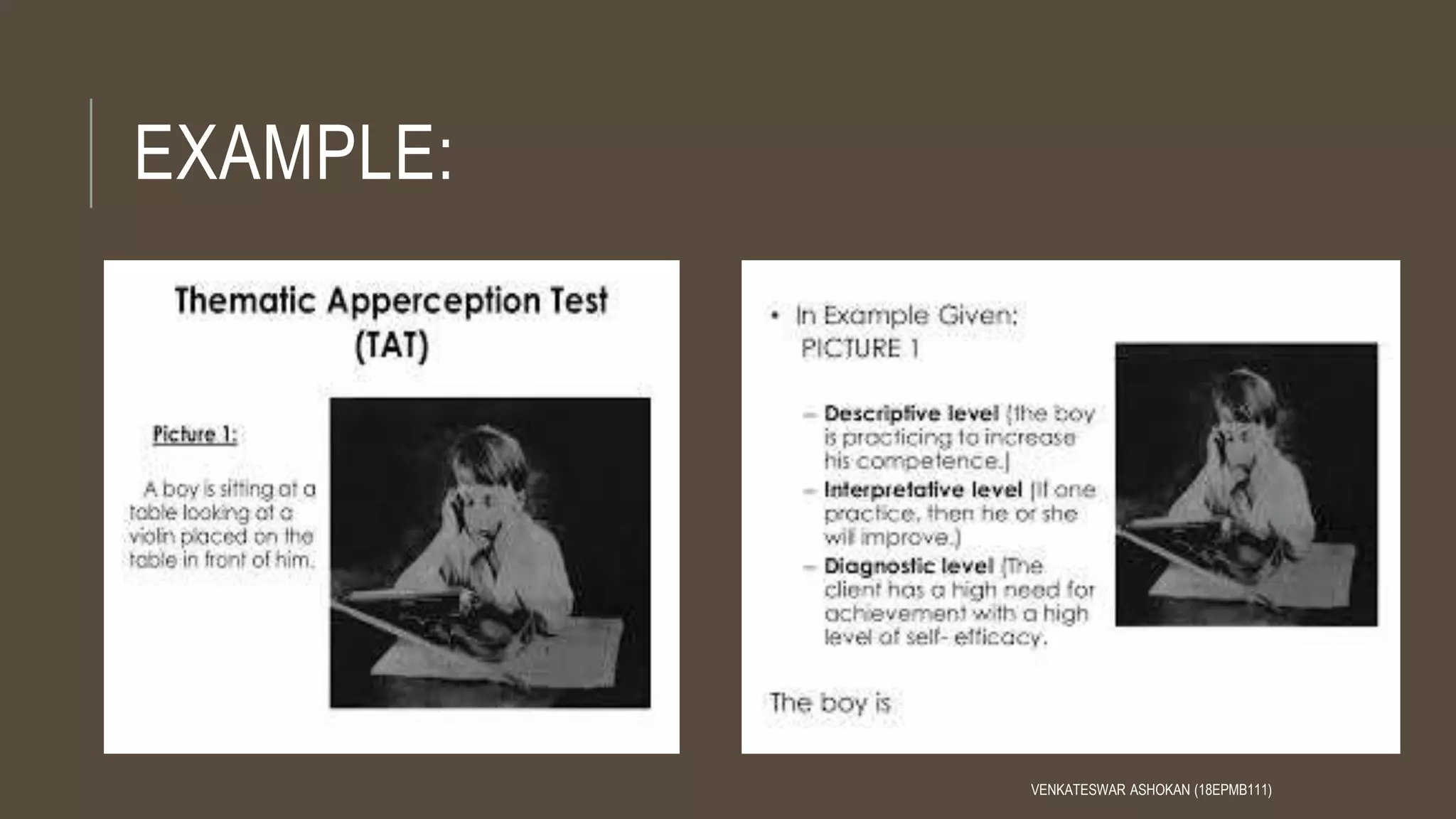 Thimatic apperception test | PPTX