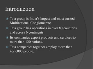 Tata Company Profile Ppt