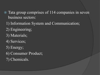 Tata group of companies | PPTX