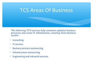 TATA CONAULTENCY SERVICES (TCS) | PPT