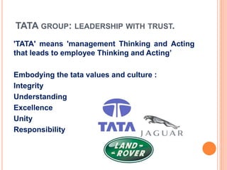 Tata group: an overview | PPTX | Business Administration | Business