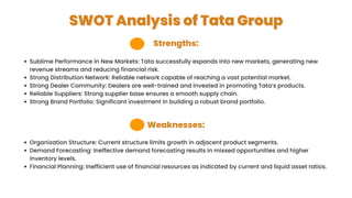 Analysis of Corporate strategies of TATA Company presentation | PDF