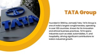 Analysis of Corporate strategies of TATA Company presentation | PDF