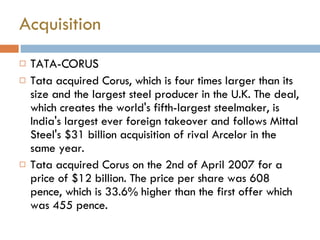 Tata Corus Ppt | PPT