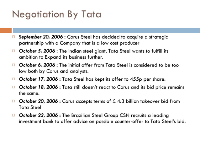 Tata Corus Ppt | PPT