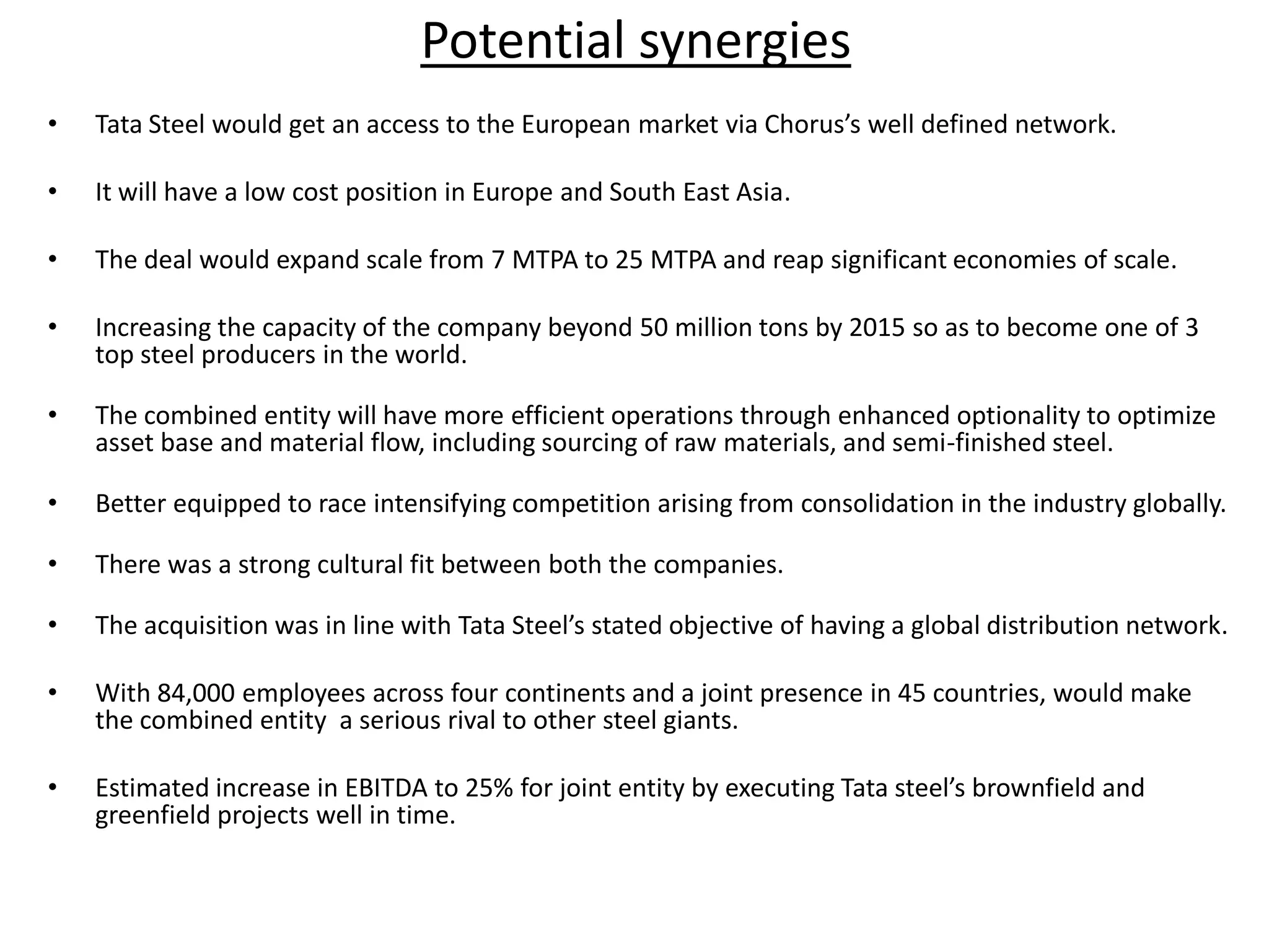 Tata - Corus presentation | PPTX