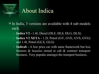 Tata Indica | PPT | Automotive Industry | Industries