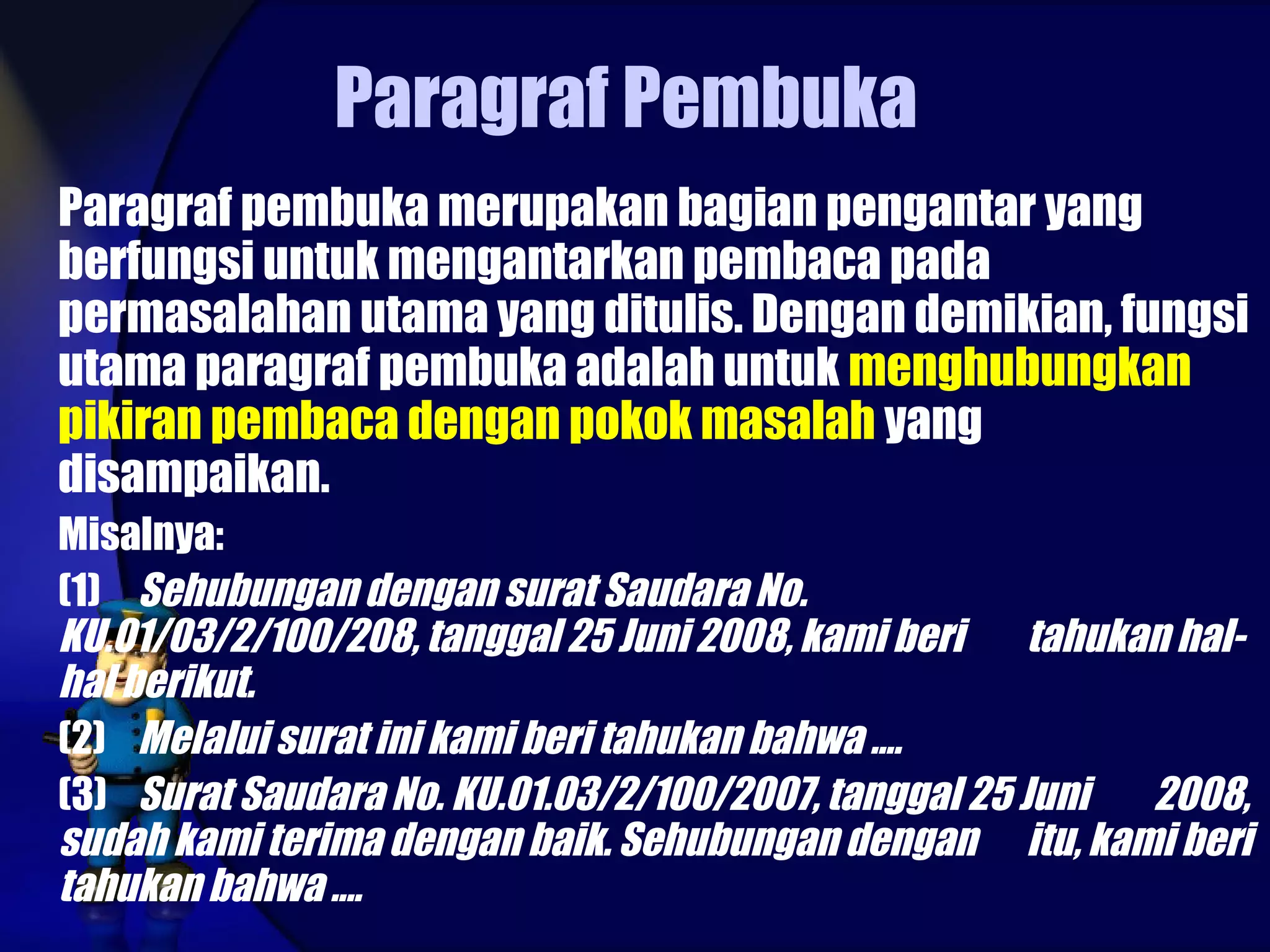 Tata naskah-dinas-diklat-camat-pusenif | PPT