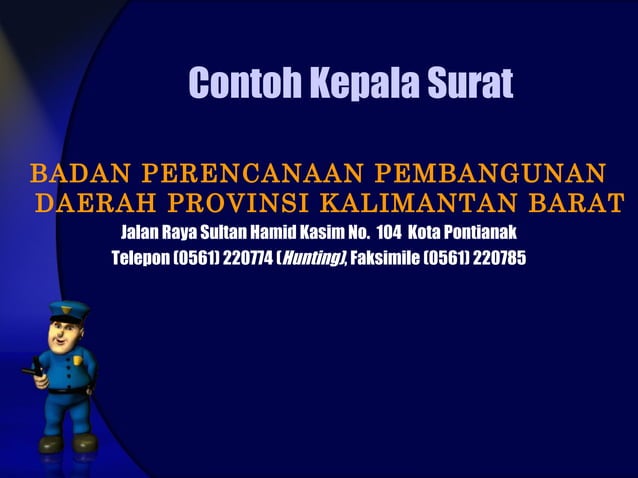 Tata naskah-dinas-diklat-camat-pusenif | PPT