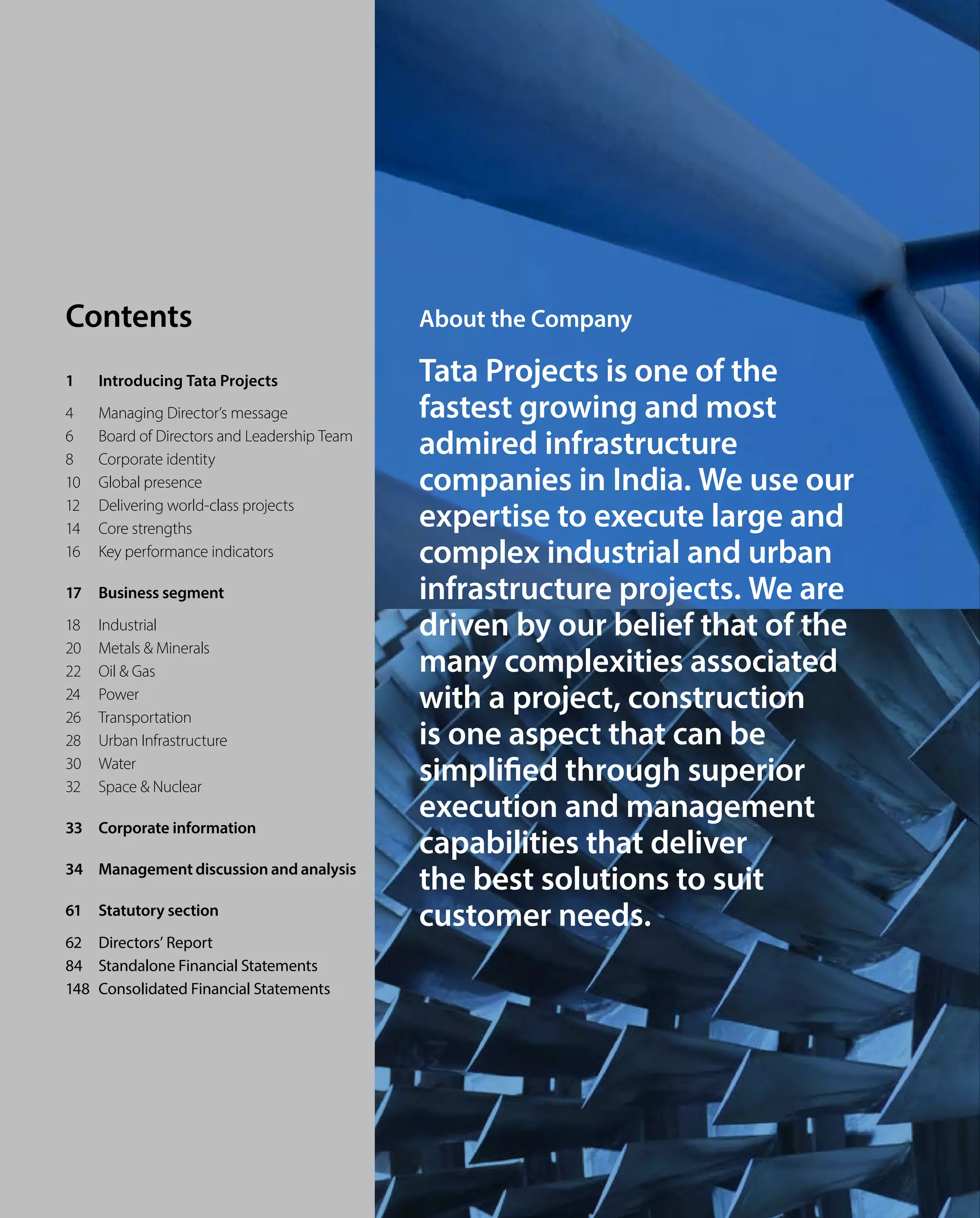 Tata Projects Ltd. | 42nd annual report 2020-21 | PDF | Construction ...