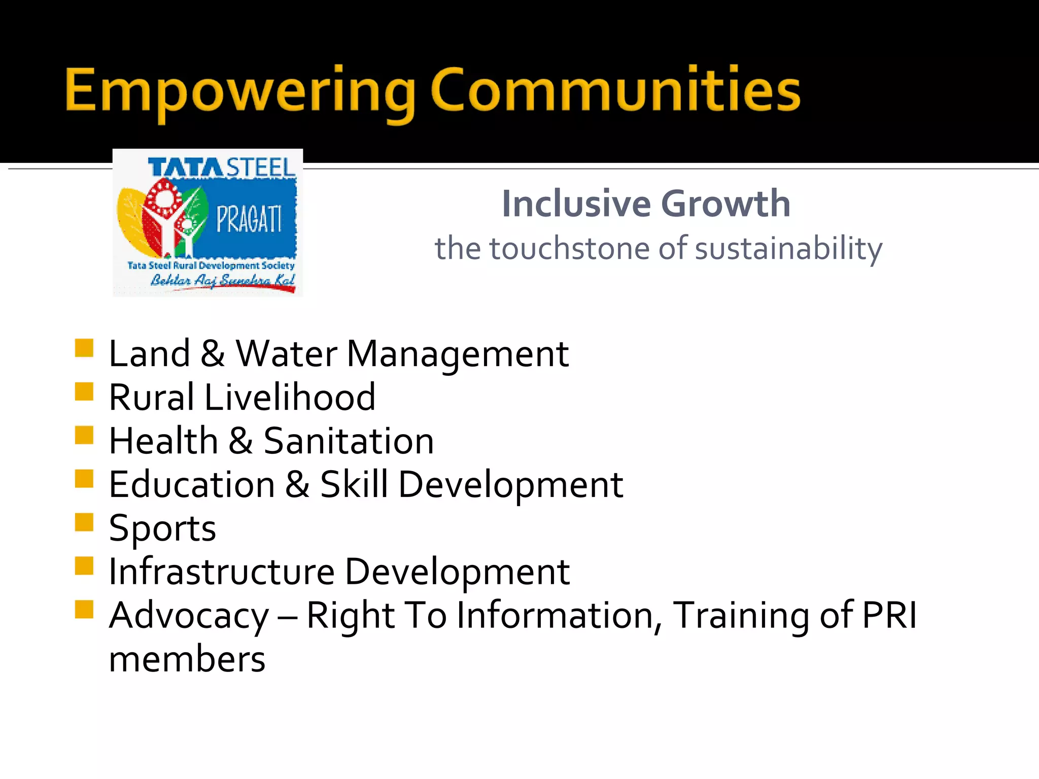 Tata steel-CSR | PPT