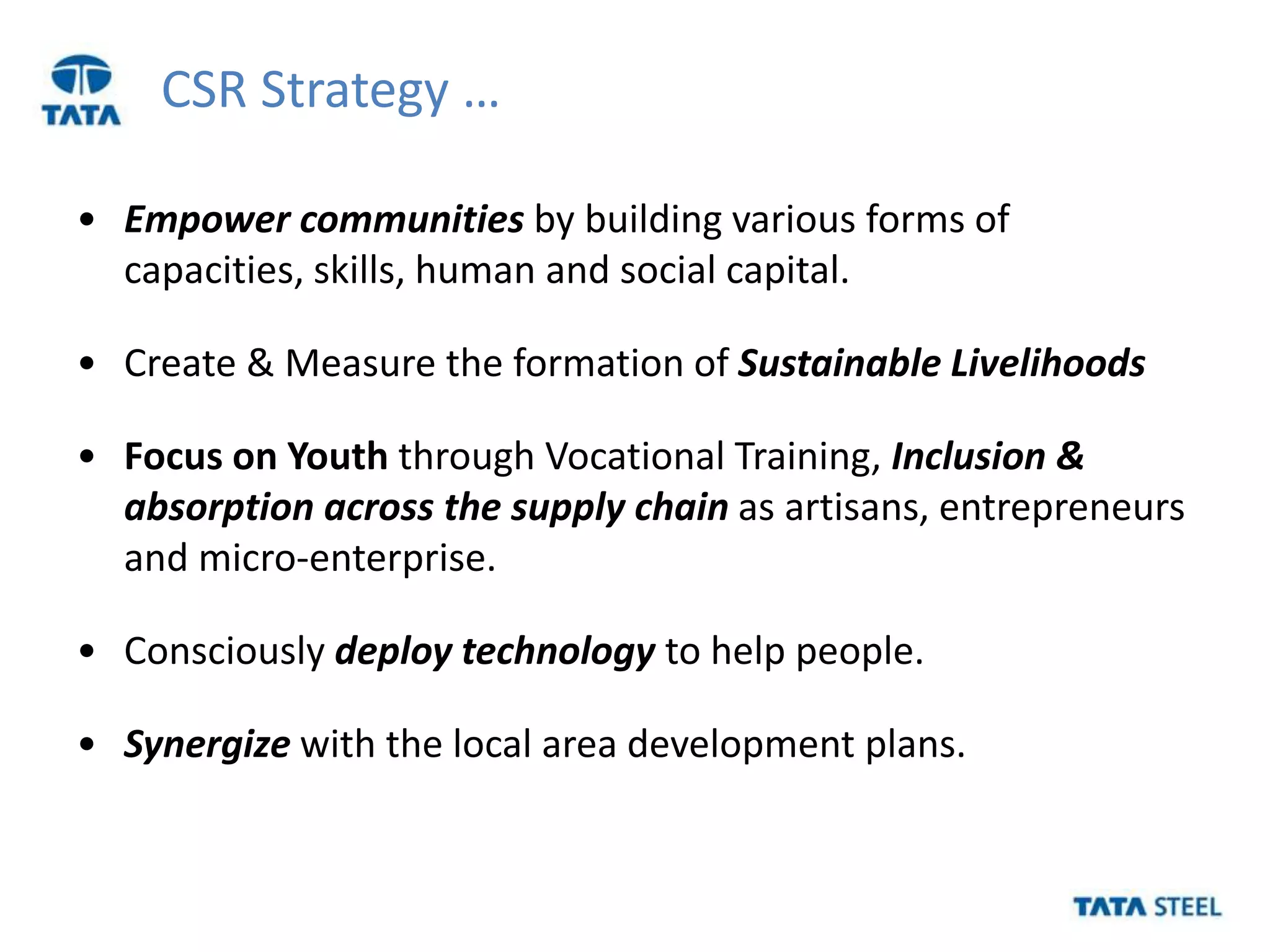 TATA Corporate Social Responsibility - A Century of Trust | PPT