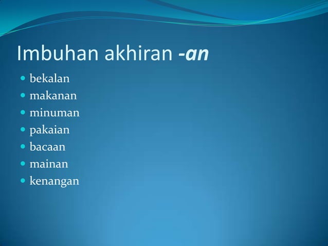 Tatabahasa imbuhan akhiran | PPTX