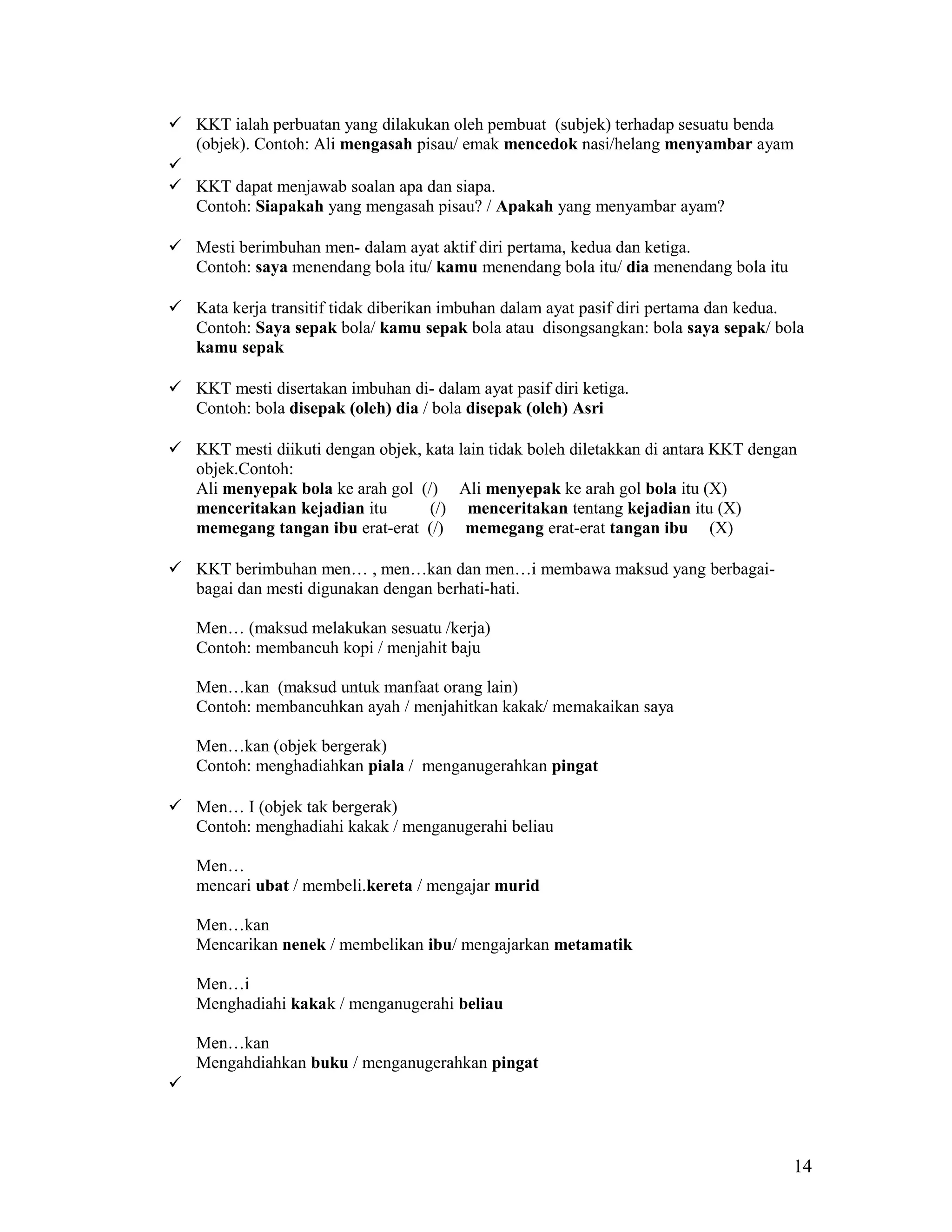 Tatabahasa nota & latihan | DOC