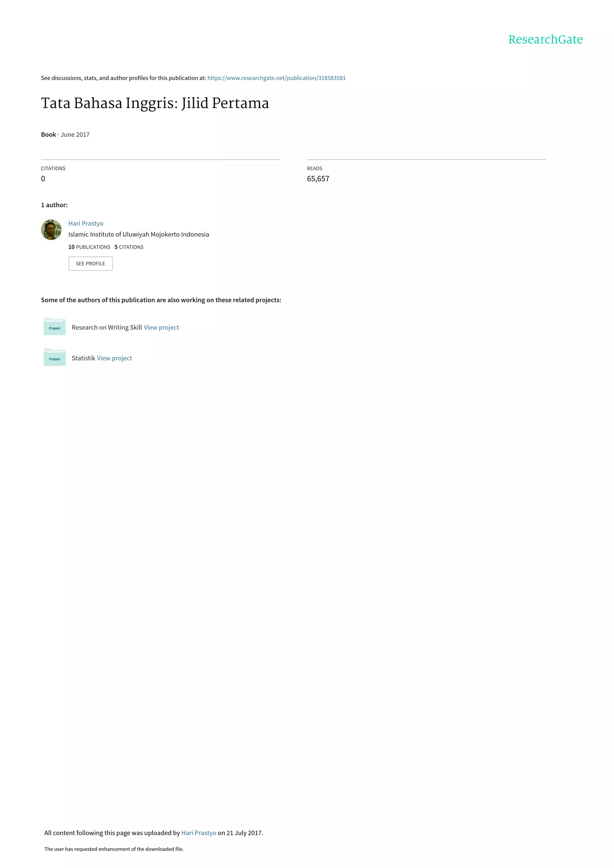 Tata Bahasainggrisjilidpertama PDF tata-bahasainggrisjilidpertama-pdf